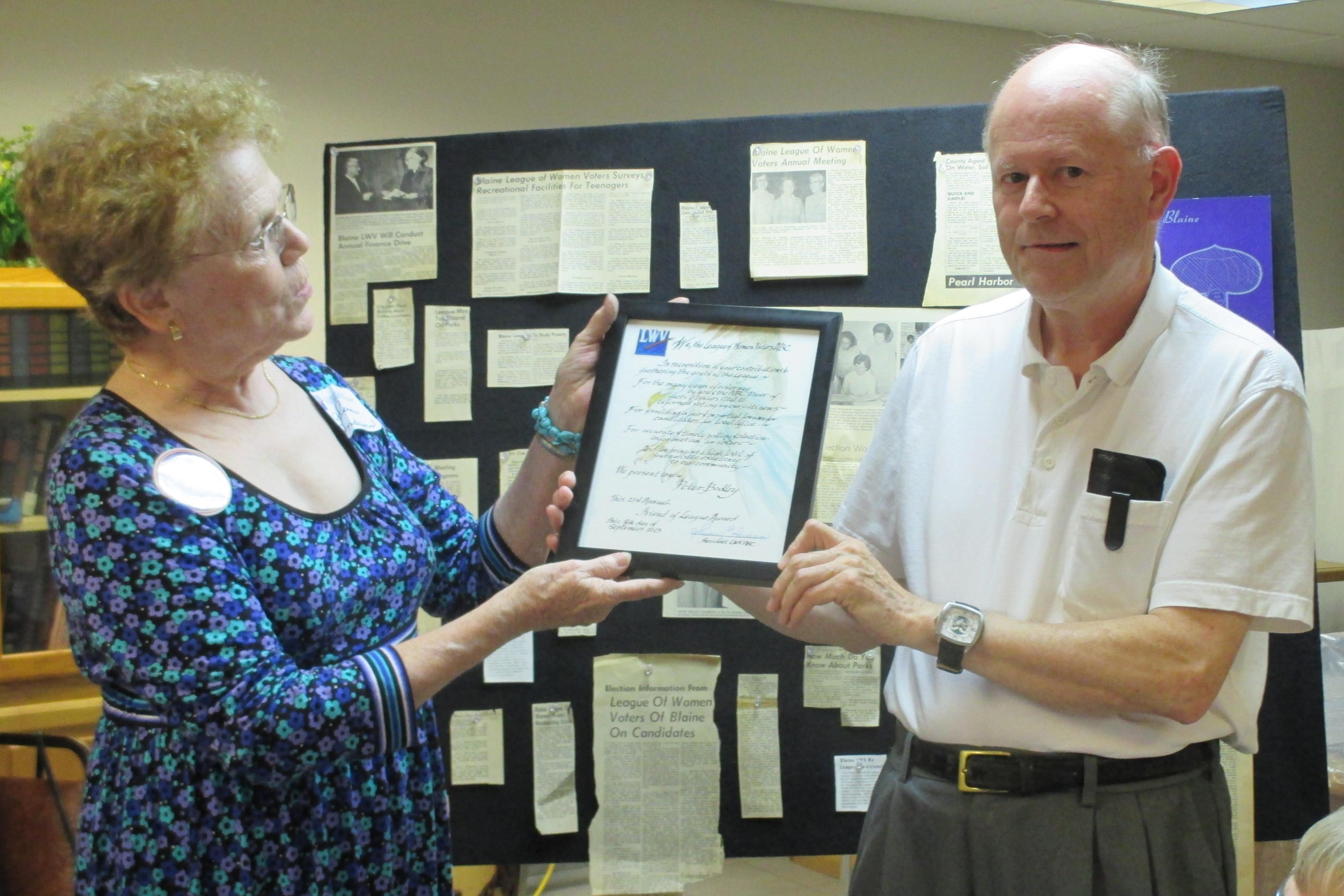 Friend of League Award | LWV ABC